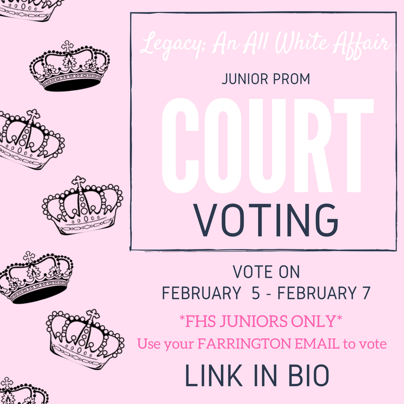 Junior Prom Voting – W.R. Farrington High School