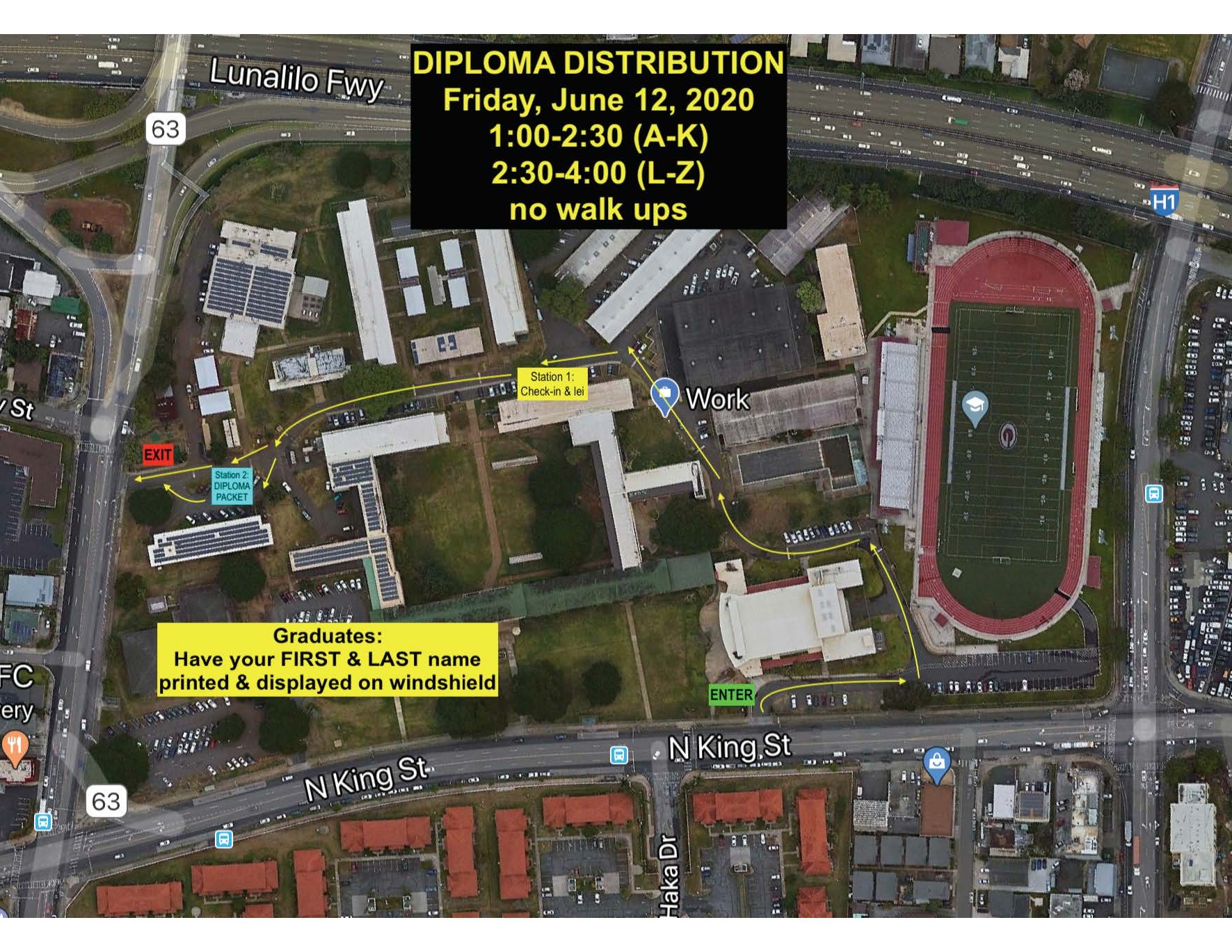 Diploma Distribution 2020 – W.R. Farrington High School