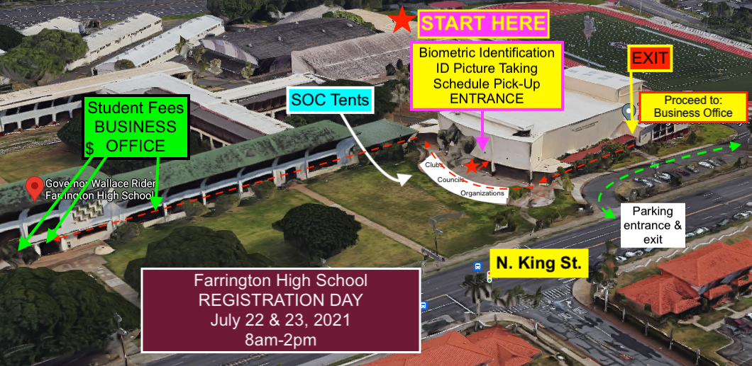Registration Day – W.R. Farrington High School