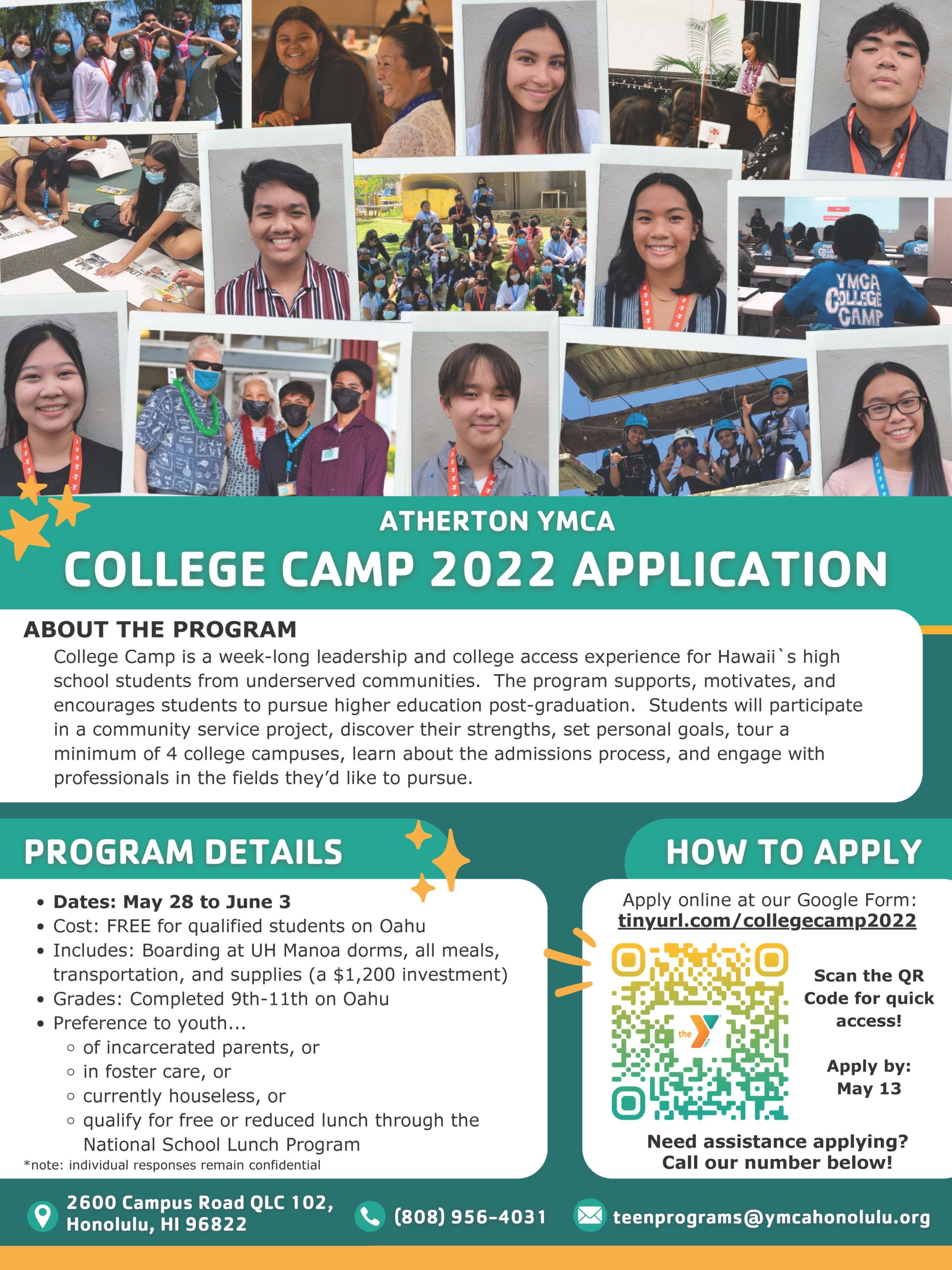 2022 YMCA College Camp – W.R. Farrington High School